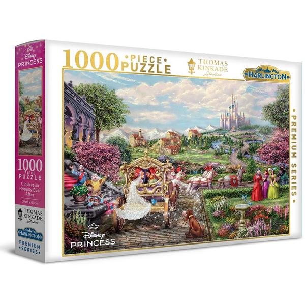 Harlington Thomas Kinkade - Disney Cinderella Happily Ever After 1000p ...